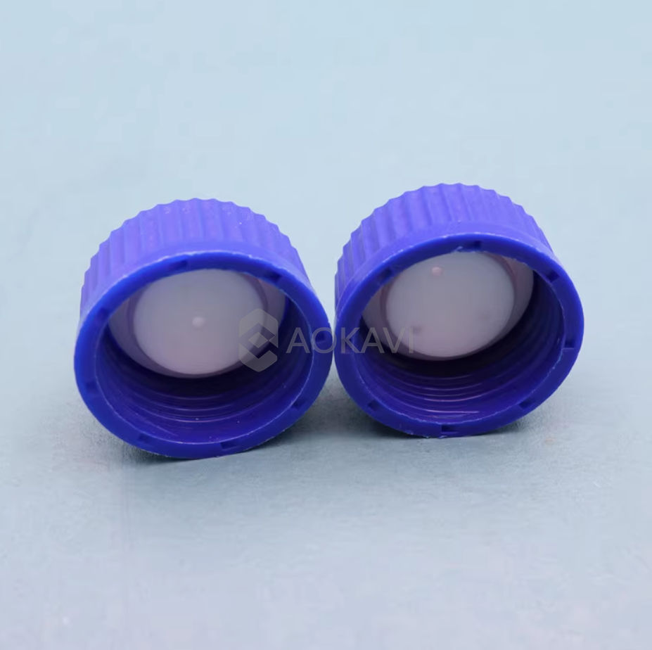 Aokavi PTFE Single/Multi-Port Caps for HPLC/LC-MS Mobile Phase Bottles ...