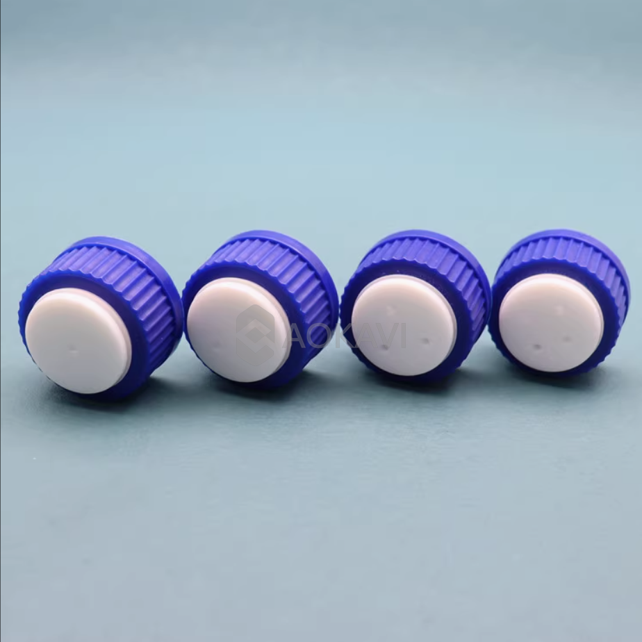 Aokavi PTFE Single/Multi-Port Caps for HPLC/LC-MS Mobile Phase Bottles ...
